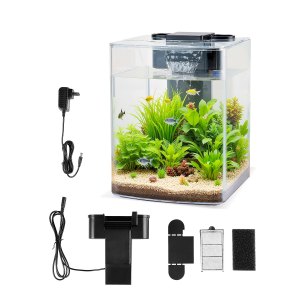 2 Gallon Fish Tank Aquarium Smart Arch Clear GPPS 3 Color Self Cleaning ...