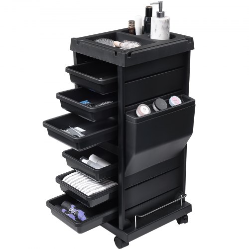 VEVOR Ultimate Salon Trolley Cart, Lockable Beauty Salon Cart for ...