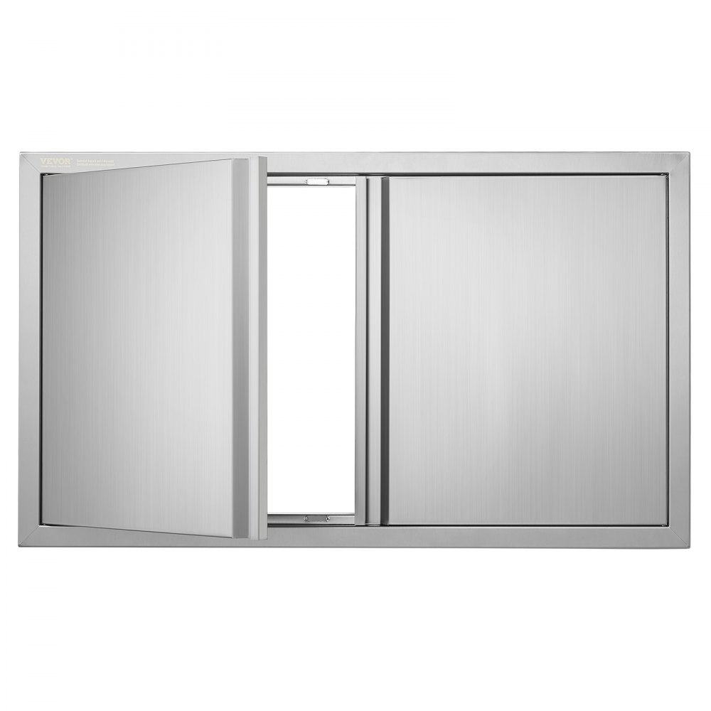 VEVOR BBQ Access Door, 36W x 21H Inch Double Outdoor Kitchen Door ...