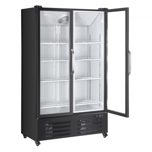 Commercial Merchandiser Refrigerator 26.69 CU.FT Glass Door Beverage ...