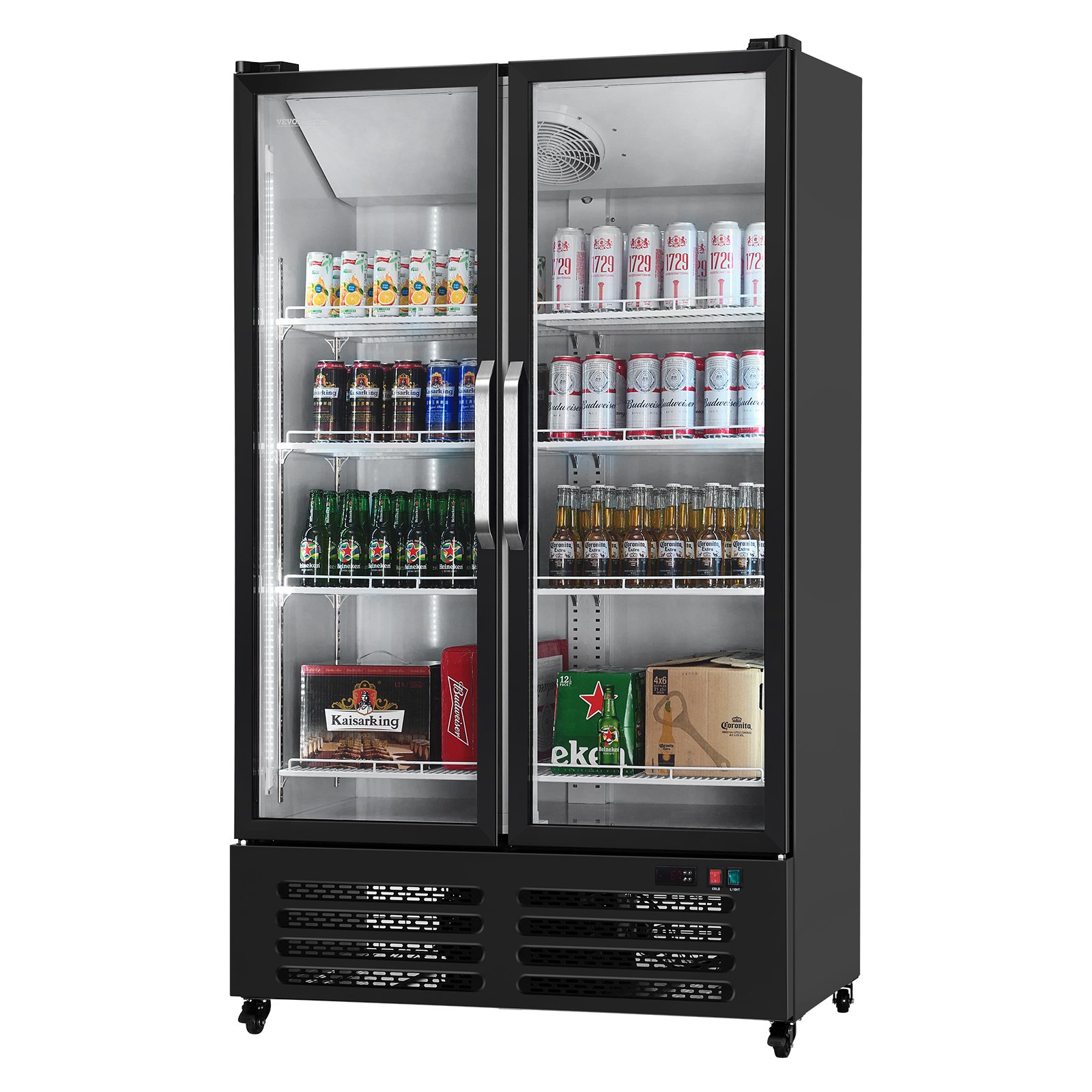 VEVOR Commercial Display Refrigerator – 26.69 Cu.Ft Glass