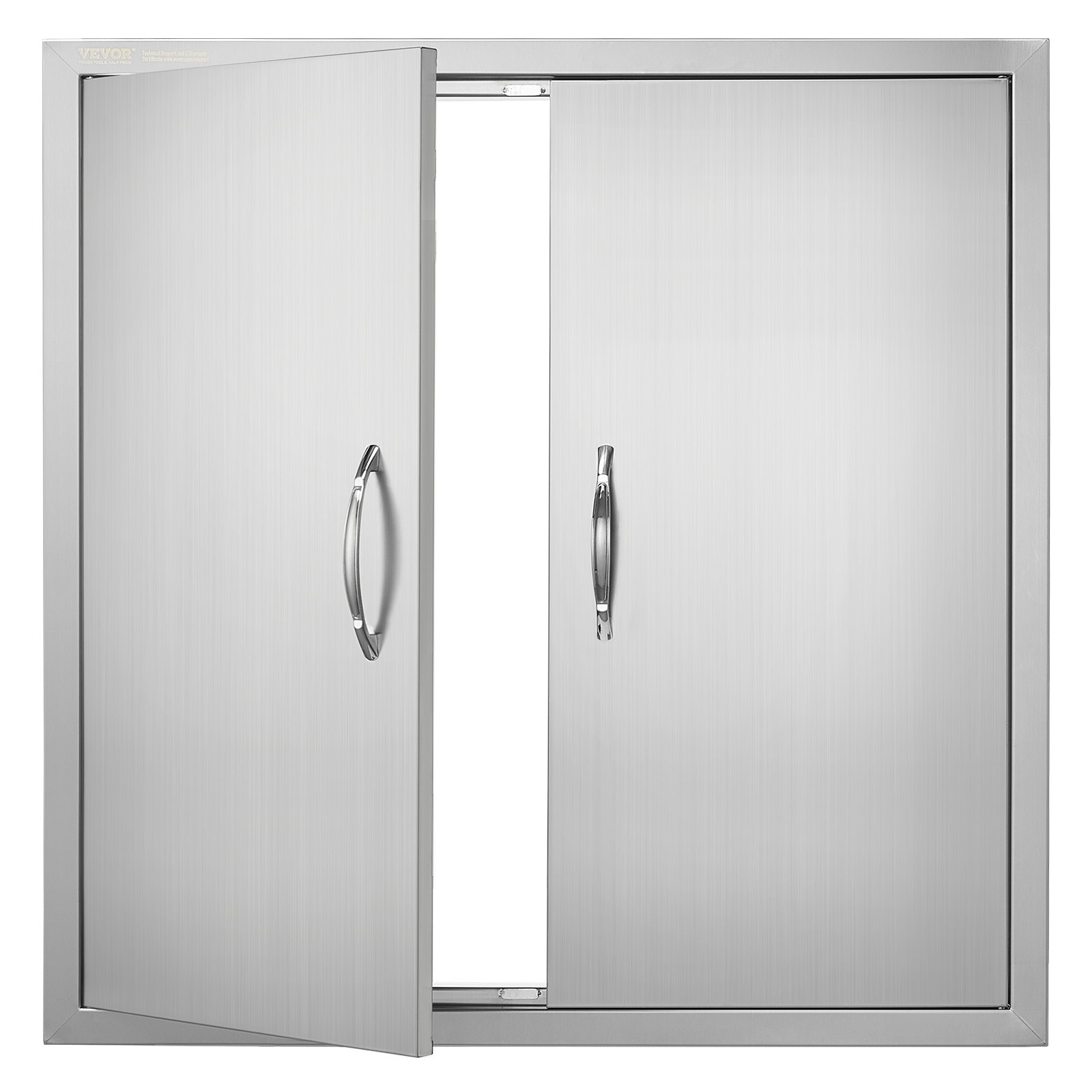 VEVOR BBQ Access Door, 31W x 31H Inch Double Outdoor Kitchen Door ...