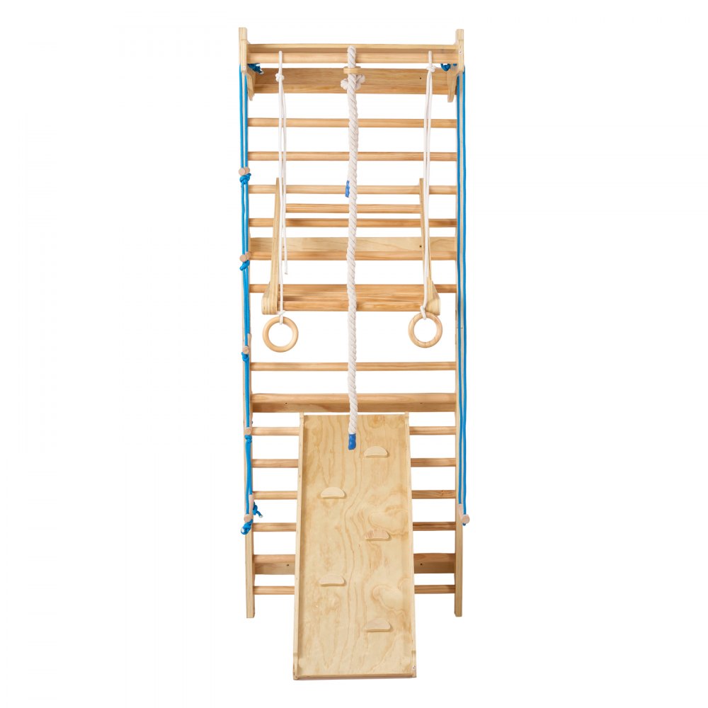 VEVOR Wooden Swedish Ladder Wall Set – 15 Levels, 220LBS