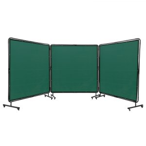 VEVOR Welding Screen with Frame, 6' x 6' 3 Panel Welding Curtain ...