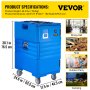VEVOR Insulated Food Pan Carrier, 109 Qt Hot Box for Catering, LLDPE ...