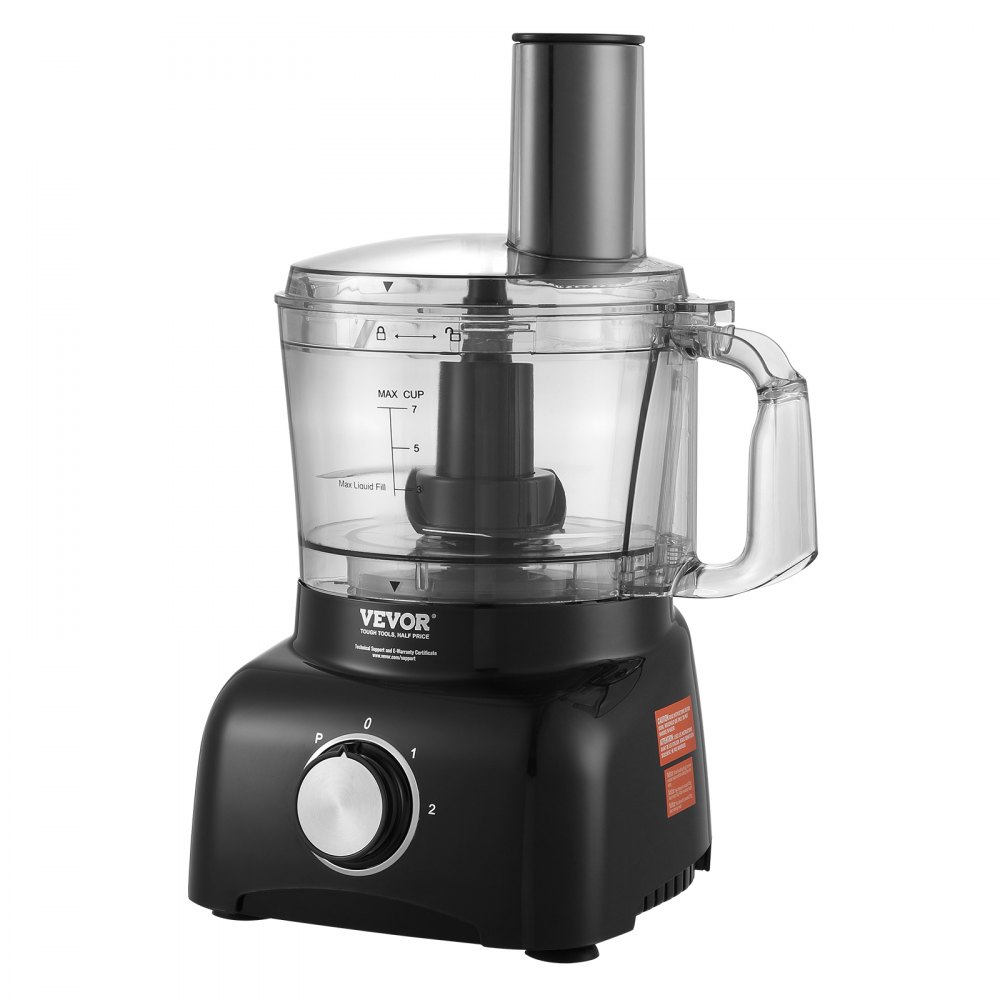 VEVOR Food Processor, 7-Cup Vegetable Chopper for Chopping, Mixing ...