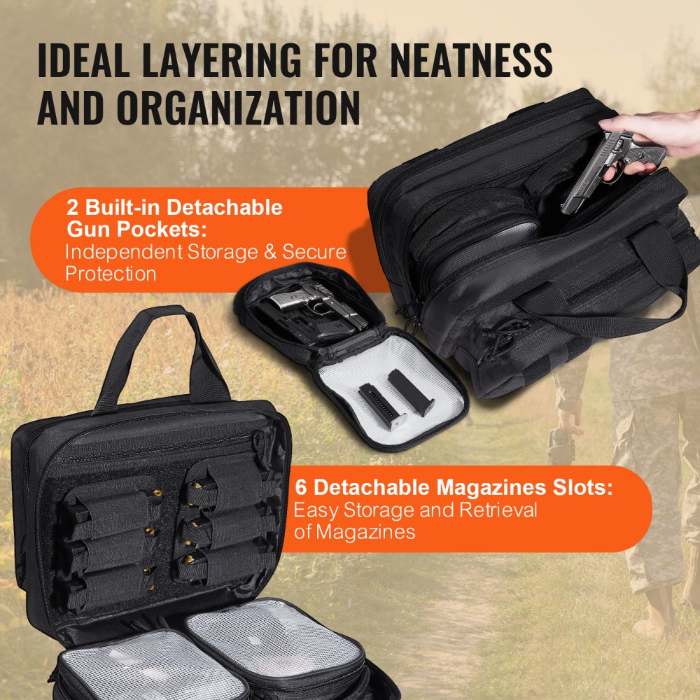 VEVOR Range Bags for Pistols – Durable, Spacious & Secure