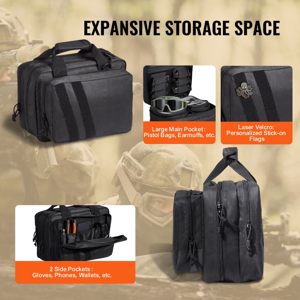 VEVOR Range Bags for Pistols – Durable, Spacious & Secure