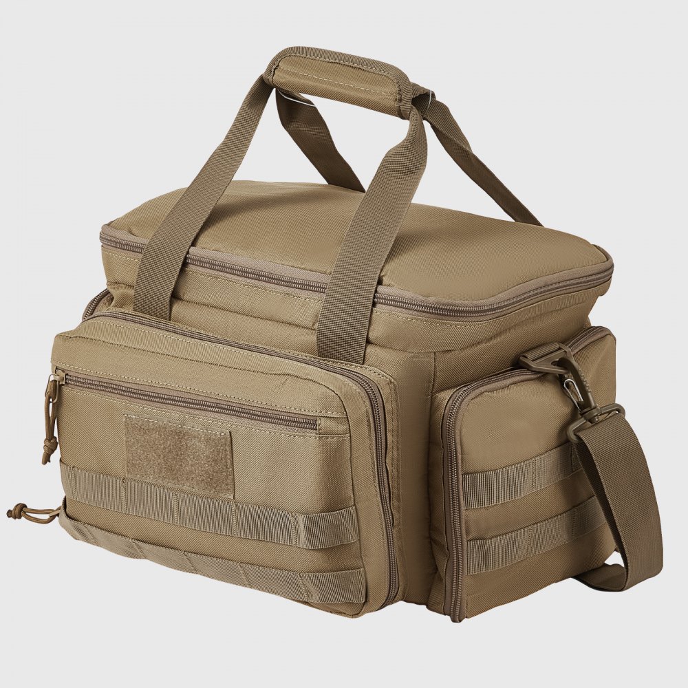 VEVOR 4 Gun Range Bag – 600D Polyester, MOLLE, Lockable