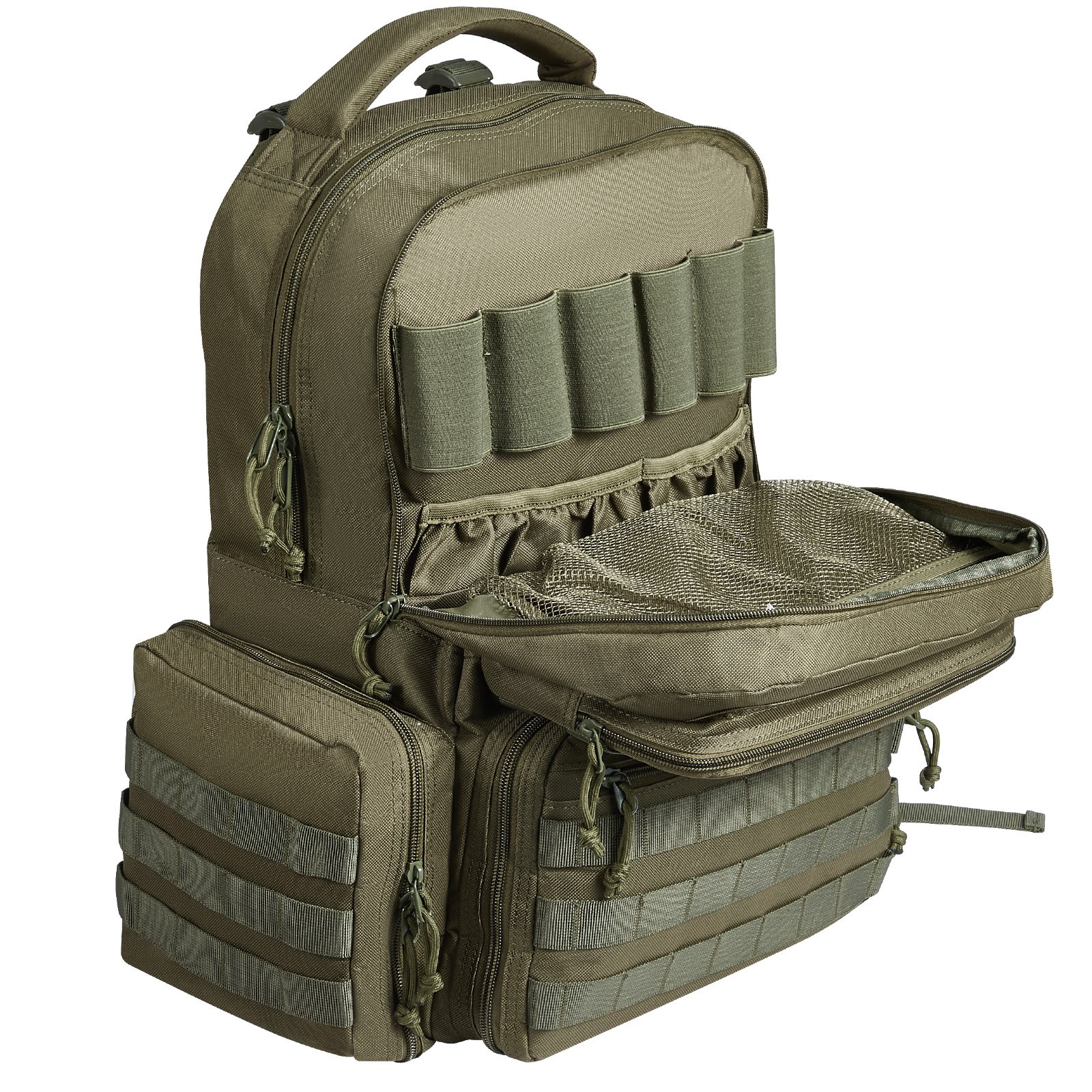 VEVOR Gun Range Backpack – 6 Pistols, 600D Polyester