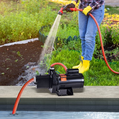 VEVOR 1.5 HP Cast Iron Sprinkler/Irrigation Pump, 115/230 Volt, 66 GPM ...