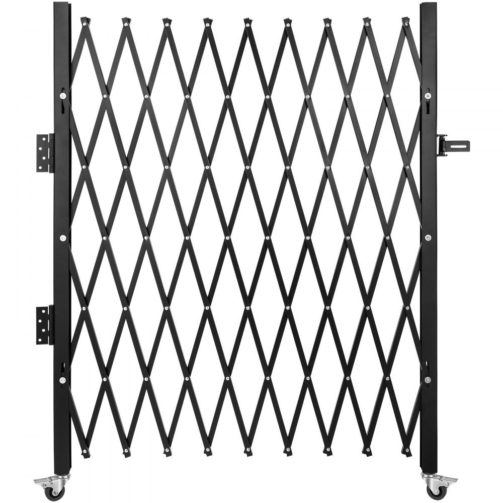 VEVOR Single Folding Security Gate, 48" H x 71" W Folding Door Gate ...