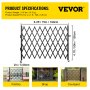VEVOR Single Folding Security Gate, 50" H x 75" W Folding Door Gate ...