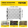 VEVOR Single Folding Security Gate, 7.1' H x 7.1' W （85 x 85 inch ...