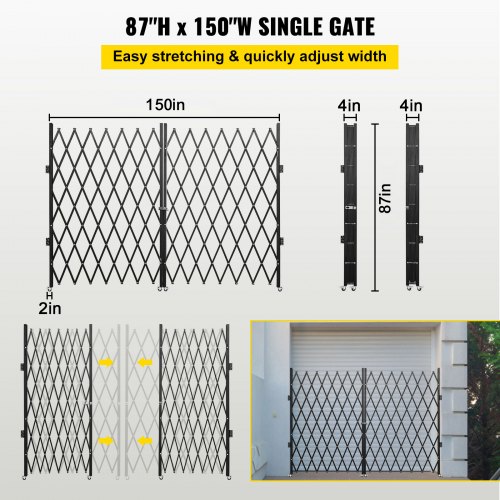 VEVOR Folding Security Gate: Protecting with Precision