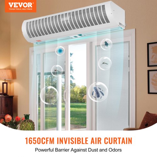 VEVOR 48" Commercial Indoor Air Curtain Super Power 2 Speeds 1650CFM ...