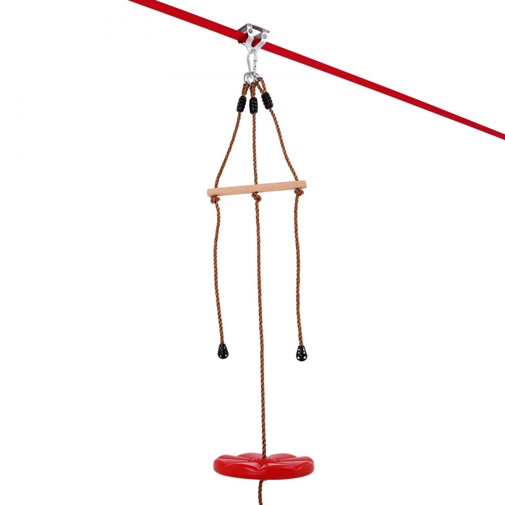 VEVOR Zipline Kit for Kids and Adult, 65 ft Zip Line Kits Up to 500 lb ...