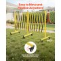 VEVOR Double Expandable Barricades, 25FT Industrial Safety Barriers ...