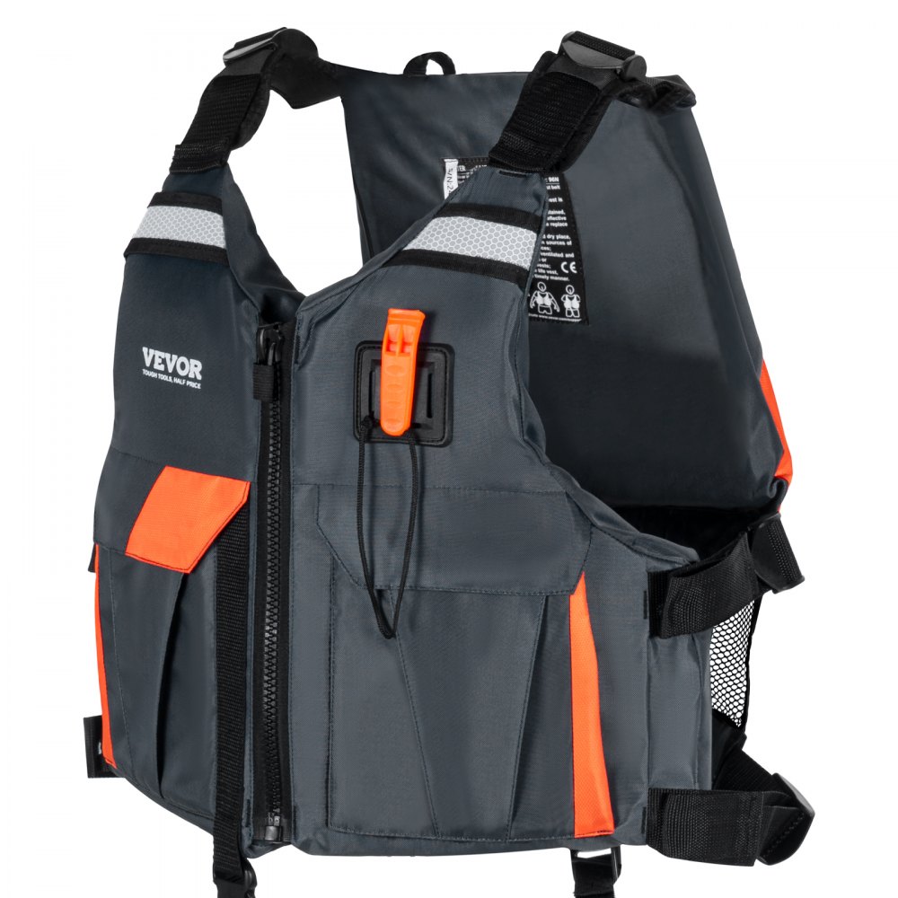 VEVOR Watersports Life Vest PFD 96N Buoyancy Life Jacket for Men ...