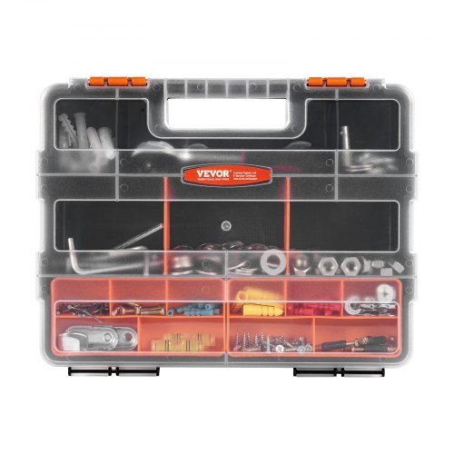 Single sided！3-Pack Small Parts Organizer 21-Compartment Organizer Box ...