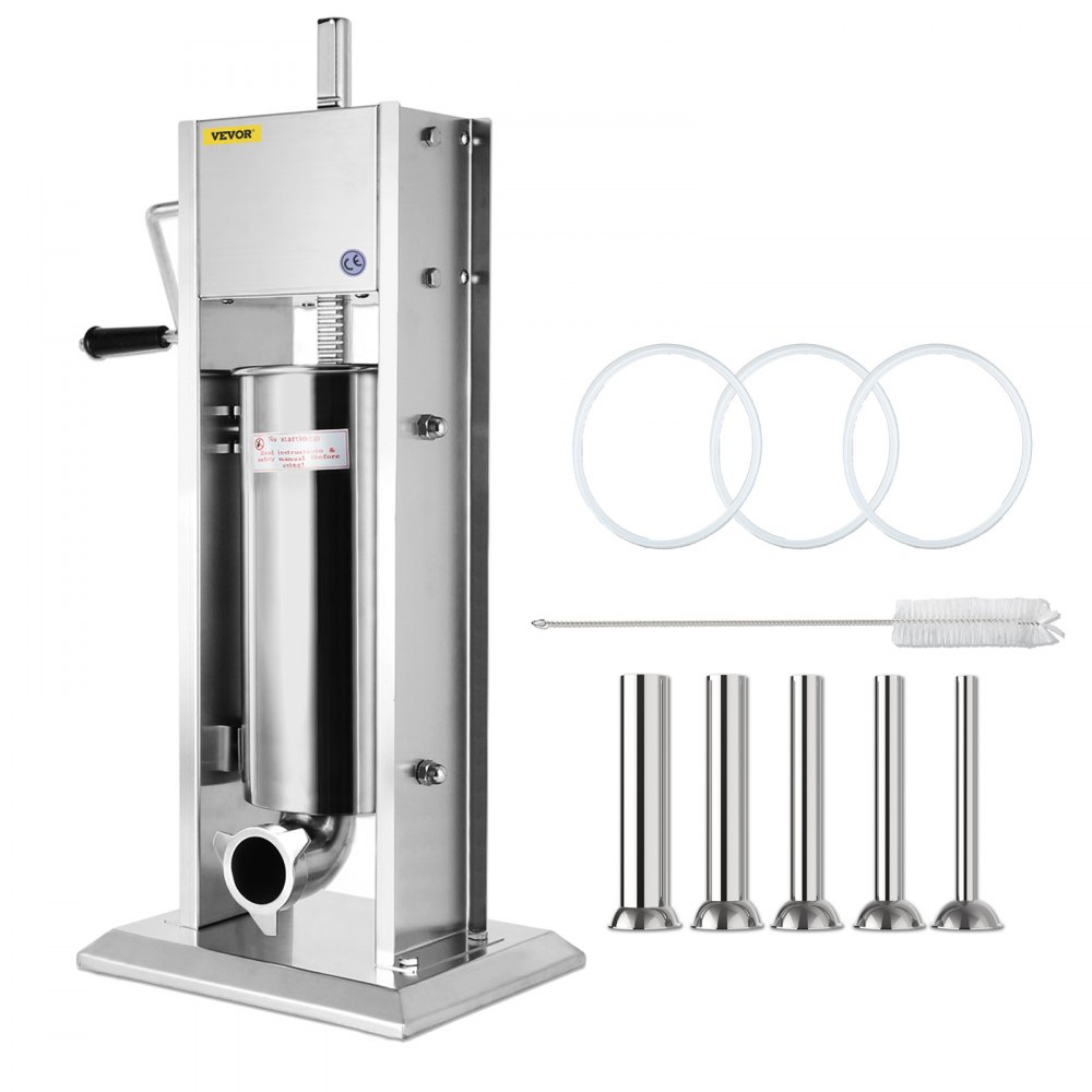 VEVOR Manual Sausage Stuffer Maker 7L Capacity Two Speed Vertical Meat ...