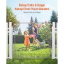 Chain Link Fence Gate Fit 3x4 ft Garden Fence Gate Adjustable Post Not ...