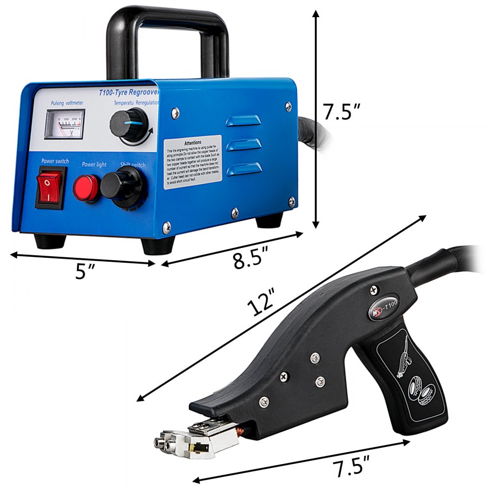 Tire Groover Machine Tire Groover, 400W Manual Tire Groover Tool ...