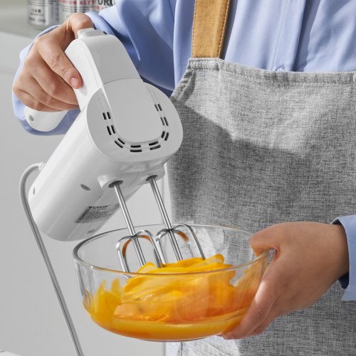 VEVOR Digital Electric Hand Mixer, 5-Speed, 200W Portable Electric ...