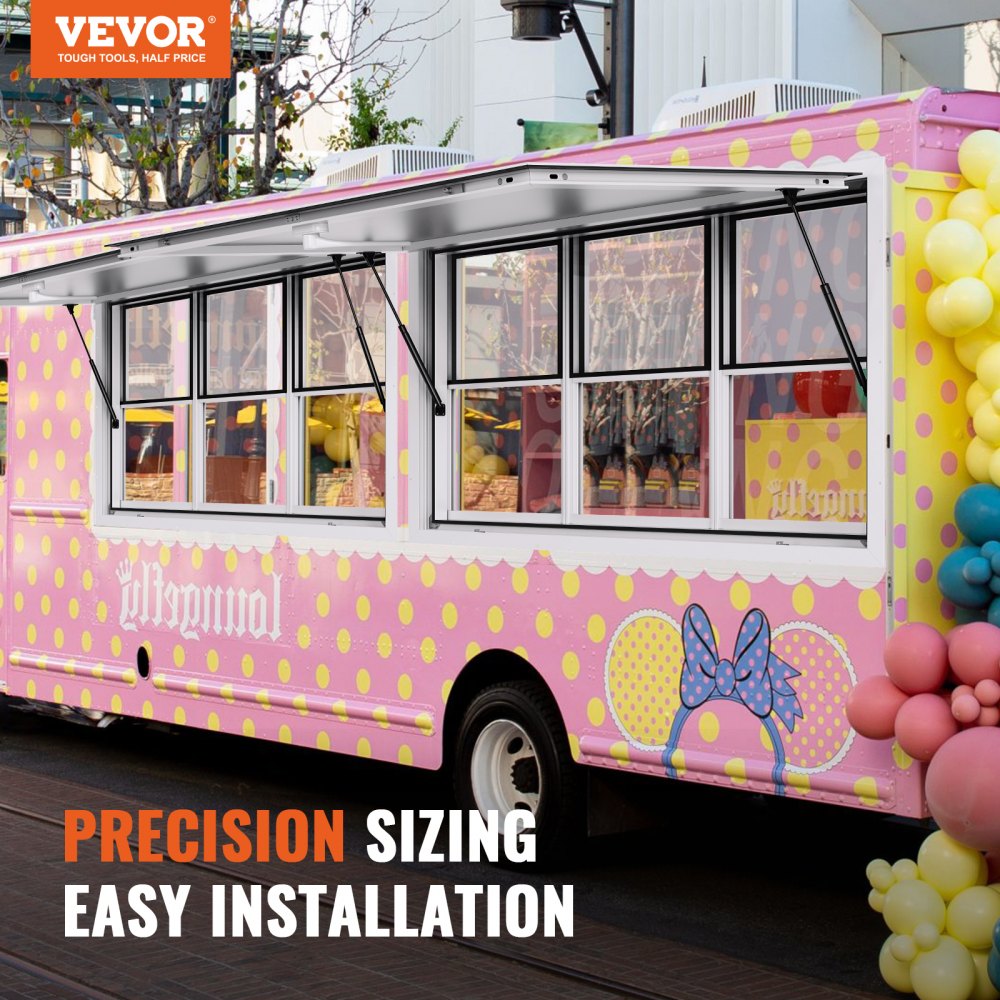 VEVOR Concession Window 60"x36", Aluminum Alloy Food Truck Service ...