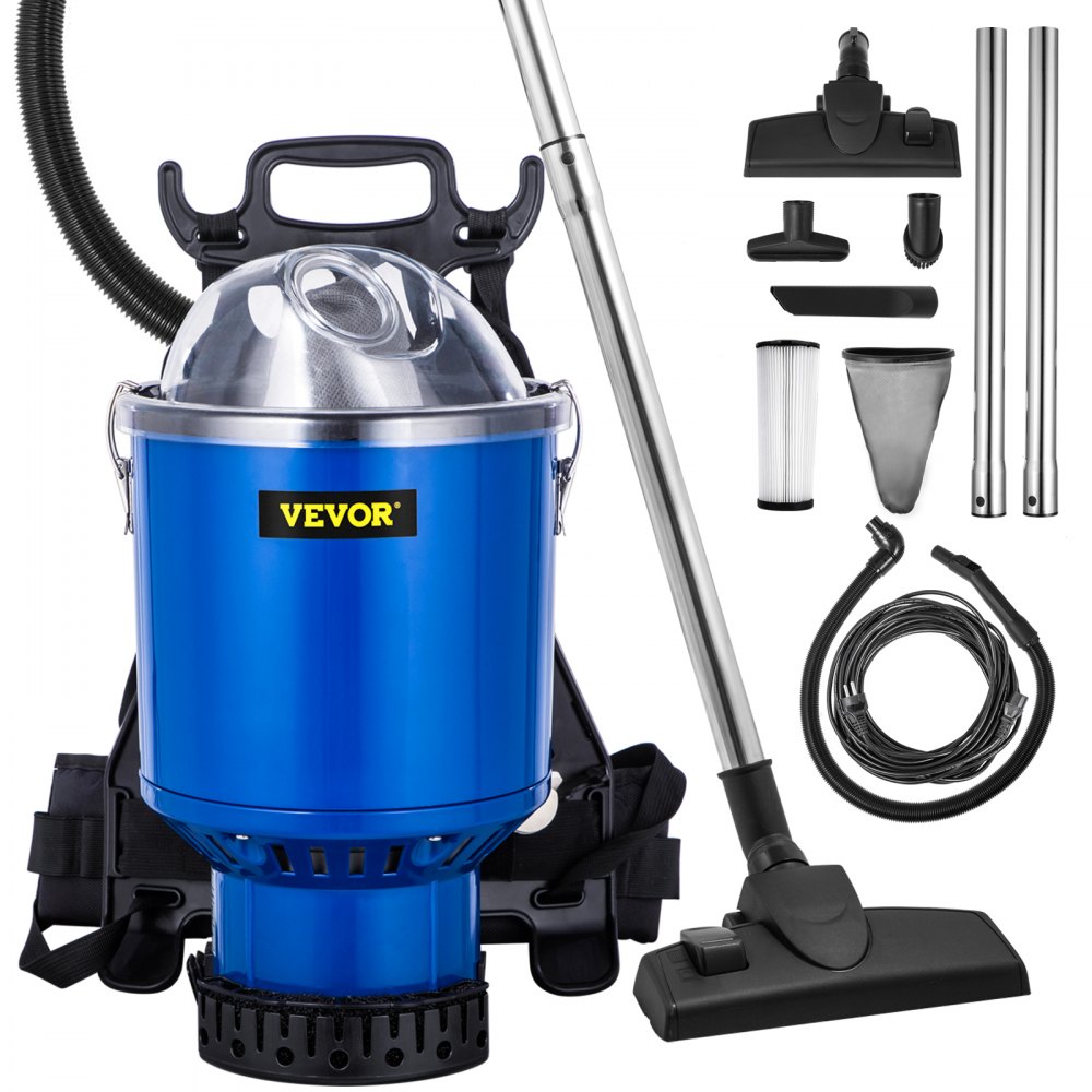 VEVOR VEVOR Backpack Vacuum, 4L Backpack Vacuum Cleaner, 5-IN-1 ...