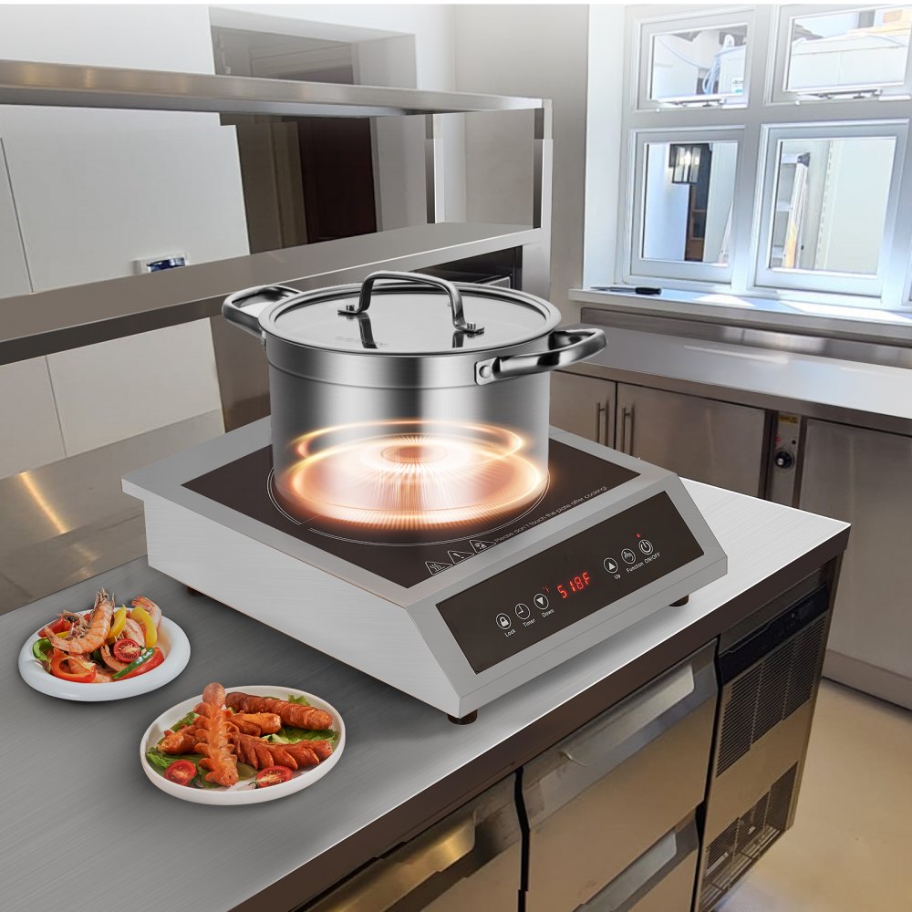 VEVOR Portable Electric Induction Cooktop – 1800W Burner