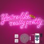 VEVOR You're Like Really Pretty Neon Sign, 27.5" x 12" Pink LED Neon ...