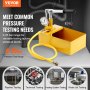 VEVOR Hydrostatic Test Pump, Max 25 bar/362 PSI, Single Valve Hydraulic ...