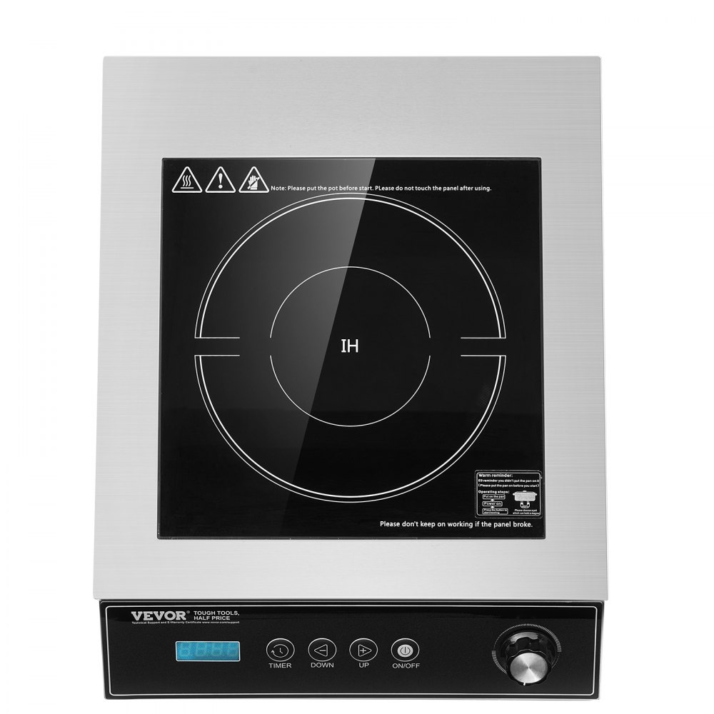VEVOR Commercial Induction Burner – 5000W, 16 Temp Levels