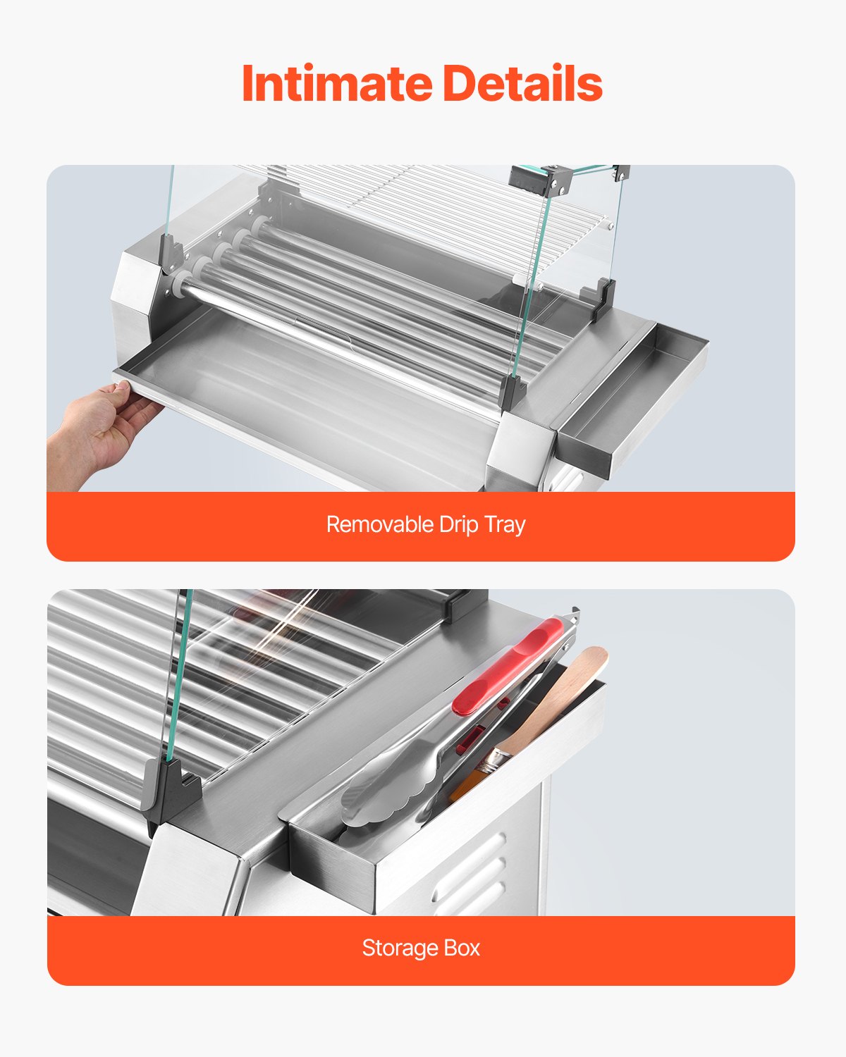 VEVOR Hot Dog Roller Machine – 12 Hot Dog Grill Cooker