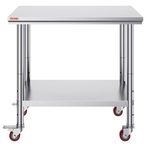 VEVOR Stainless Steel Catering Work Table 36x24 Inch Commercial Work ...