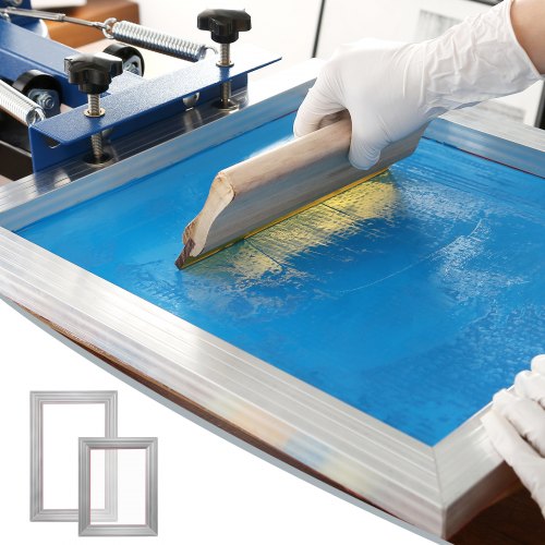 VEVOR Screen Printing Kit, 2 Pieces Aluminum Silk Screen Printing ...