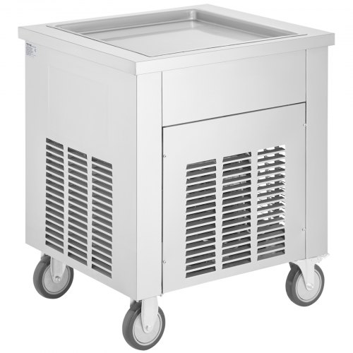 VEVOR Fried Ice Cream Roll Machine, 19.7" x 19.7" Square Stir-Fried Ice ...