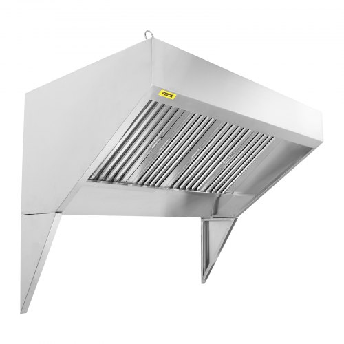 VEVOR Commercial Exhaust Hood, 8FT Food Truck Hood Exhaust, 201 ...