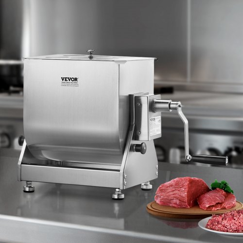 VEVOR Manual Meat Mixer, 40L Tilt Tank Meat Processing Equipment(Mixing ...