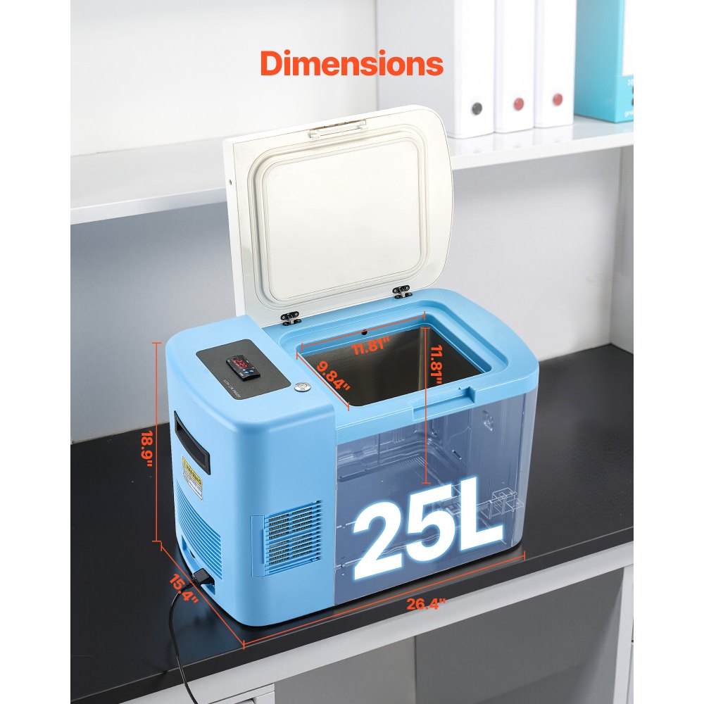 VEVOR Ultra Low Temperature Lab Freezer – 25L, -40℉ to -123℉