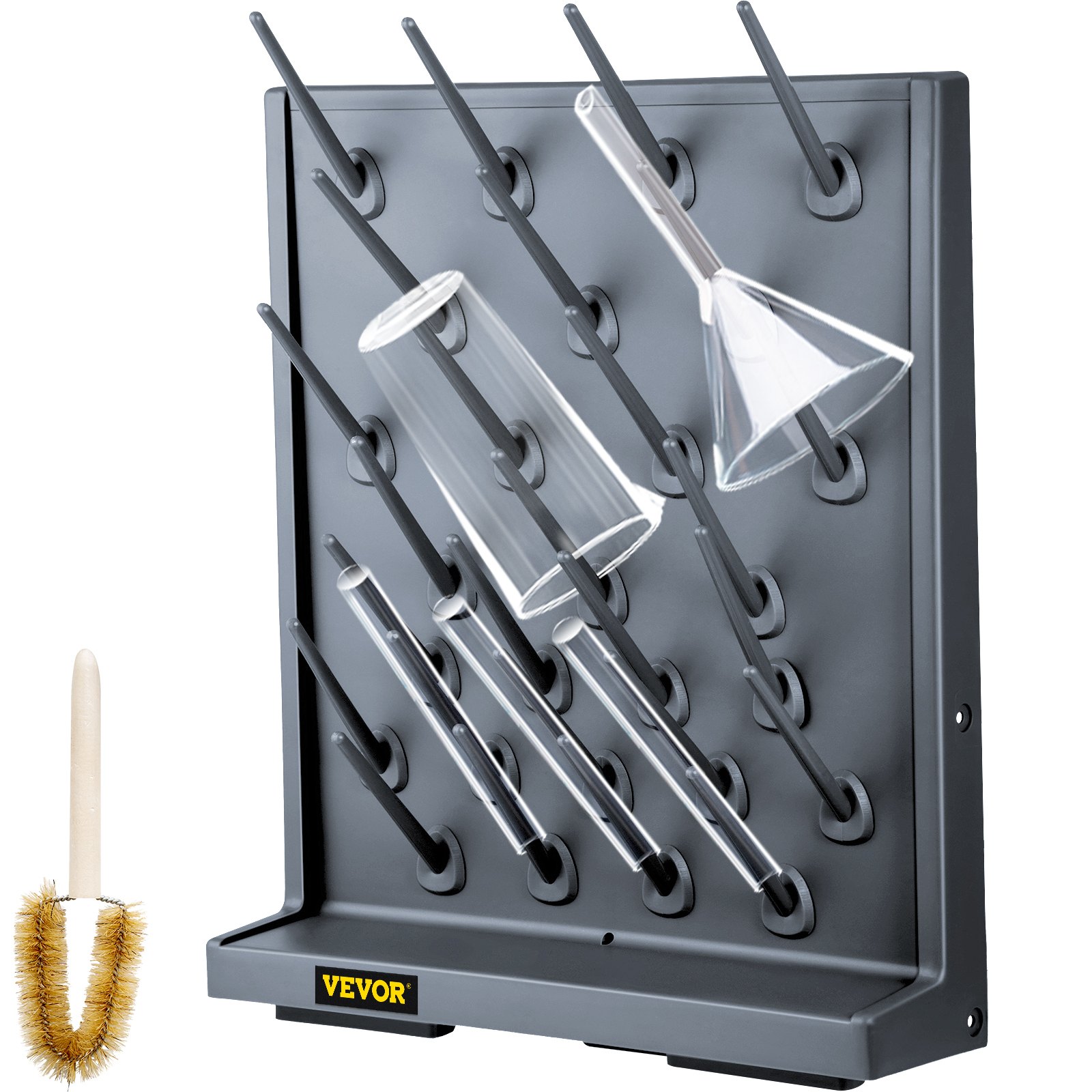VEVOR Drying Rack Lab Glassware Rack PP Material Glassware Drying Rack ...