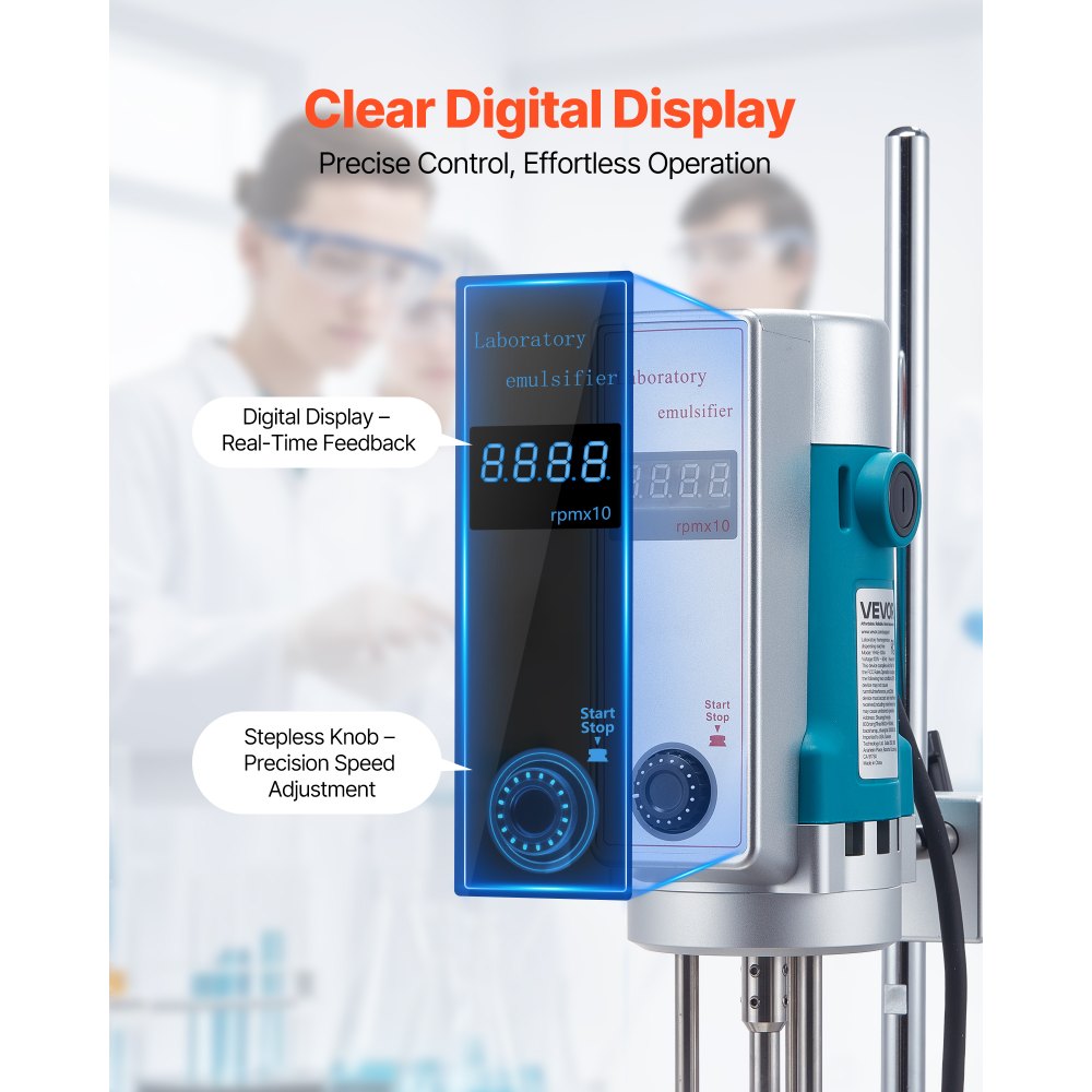 VEVOR lab homogenizer — High-Speed Mixing and Emulsifying