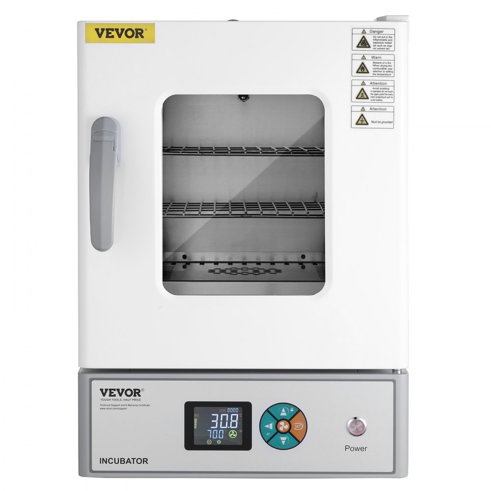 VEVOR Lab Incubator, 20L, PID Temperature Control RT+5-65℃, Scientific ...