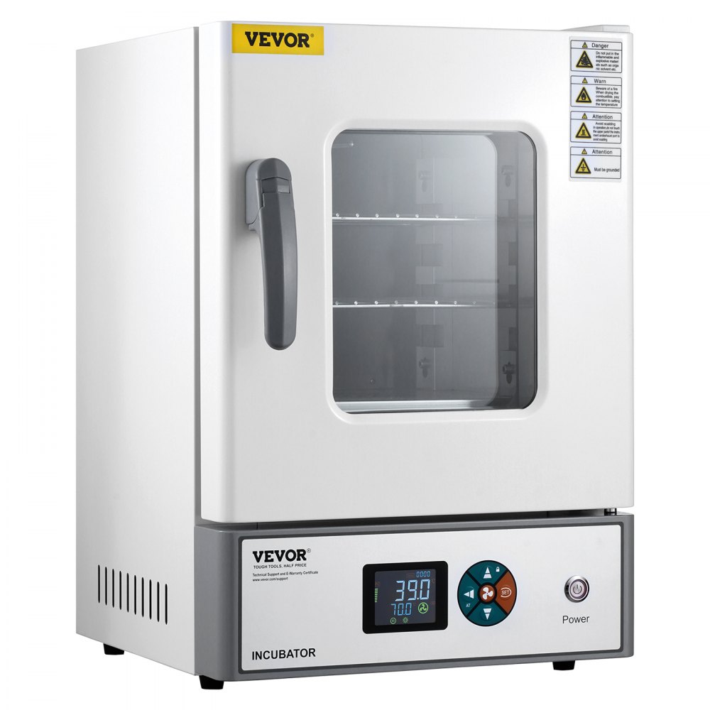 VEVOR Lab Incubator, 20L, PID Temperature Control RT+5-65℃, Scientific ...