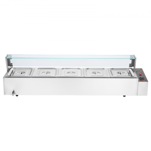 VEVOR Commercial Electric Food Warmer Countertop Buffet 5*8Qt with ...