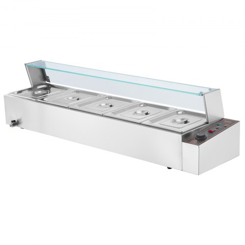 VEVOR Commercial Electric Food Warmer Countertop Buffet 5*8Qt with ...