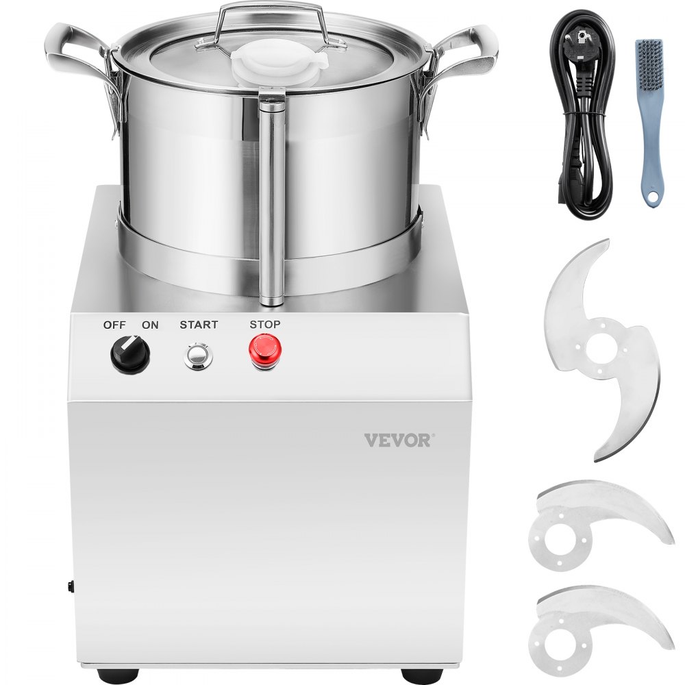 VEVOR Food Processor Vegetable Chopper 4.3Qt Food-Grade Stainless Steel ...