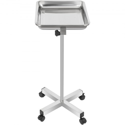 VEVOR Mayo Tray Stainless Steel Mayo Stand 18x14 Inch Trolley Mayo Tray ...