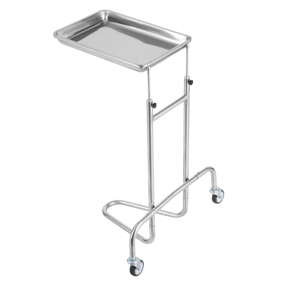 VEVOR Stainless Steel Lab Carts, Lab Utility Cart with Single Tray ...